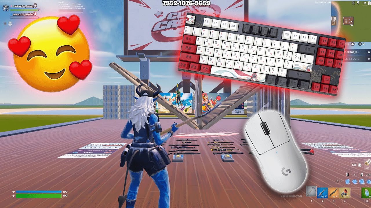 😴 1v1 CLIX Build fight / ASMR gameplay 😴 (Fortnite KBM ASMR) - YouTube