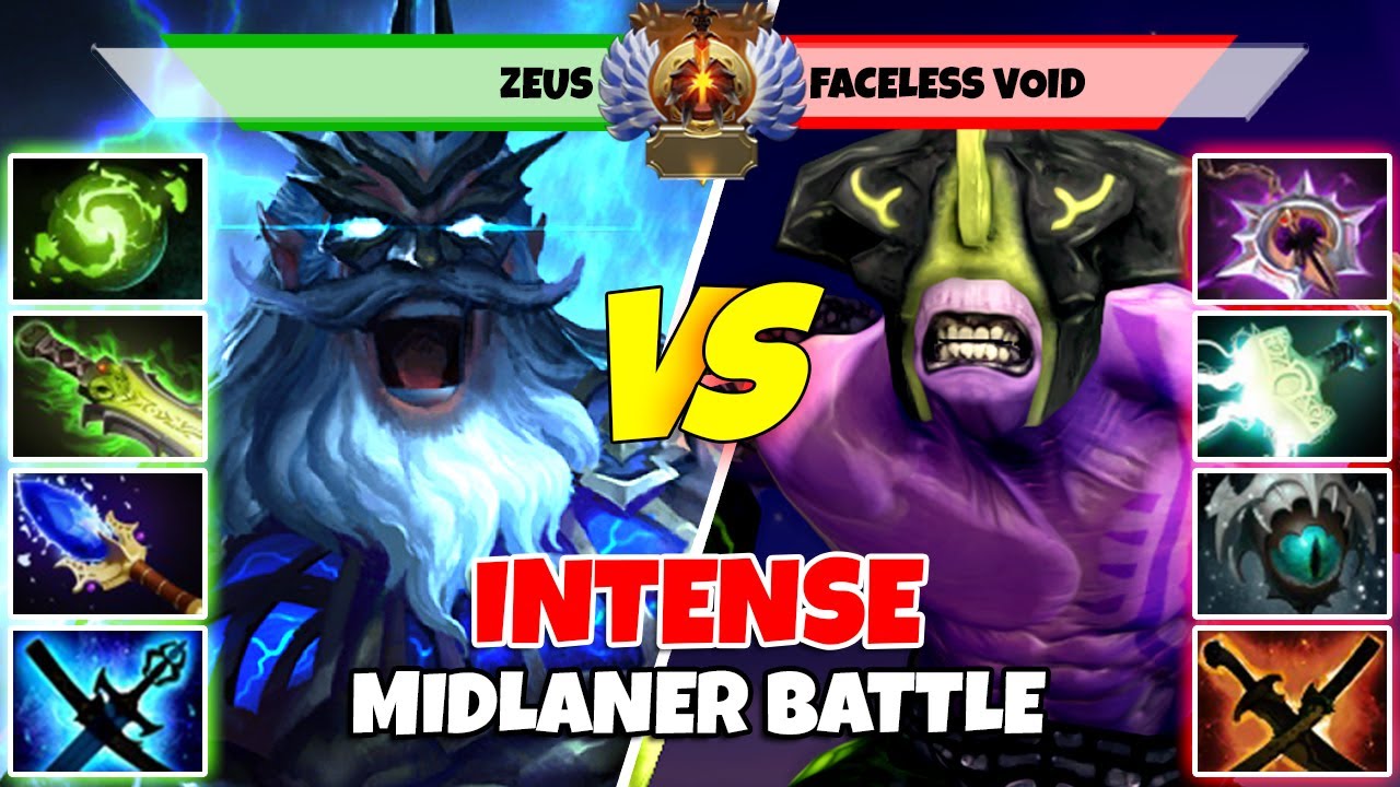 ZEUS (Mid) vs FACELESS VOID (Mid) - Epic Battle Of Immortal Rank Dota 2 ...