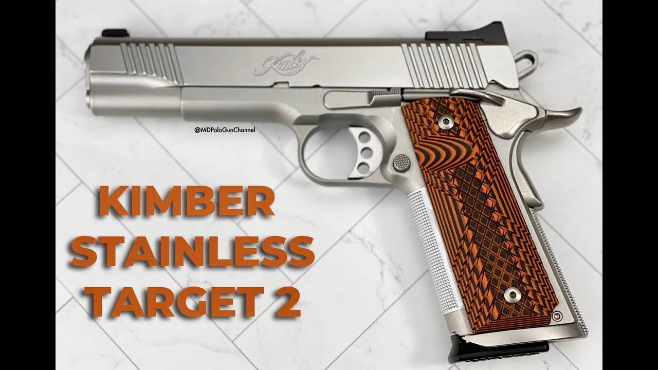 Kimber 1911 Stainless Target 2 - YouTube