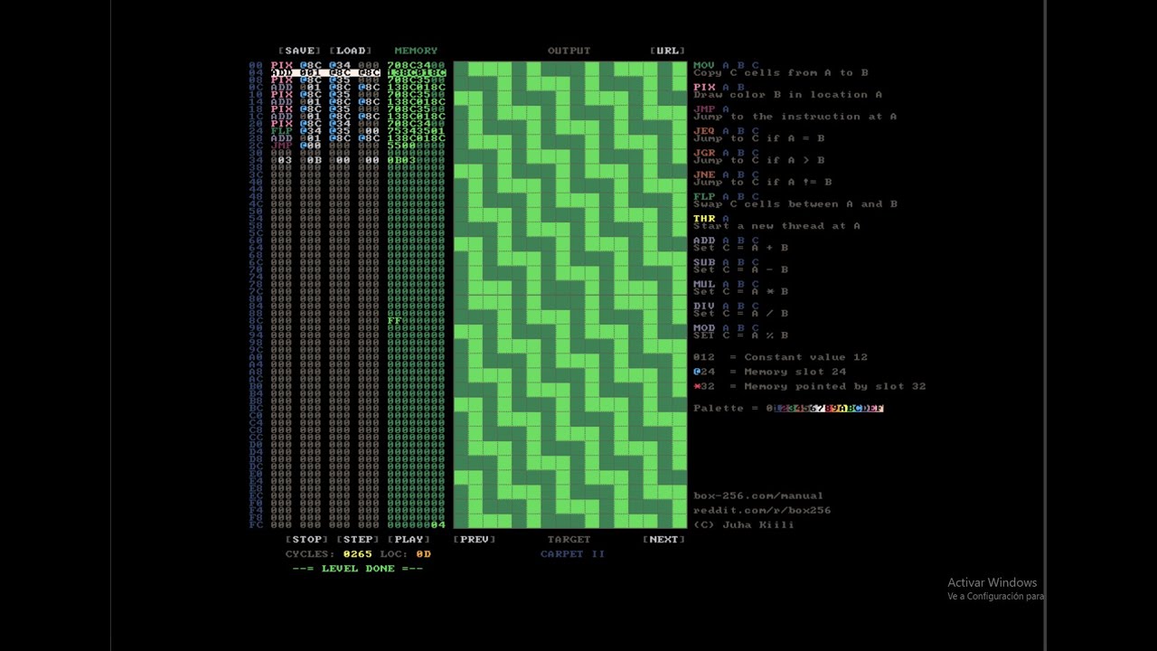 Box-256 Tutorial Ejercicio 8. Carpet II - YouTube