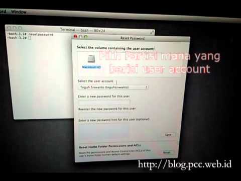 Cara Reset Password Macbook (Mac OS) - YouTube
