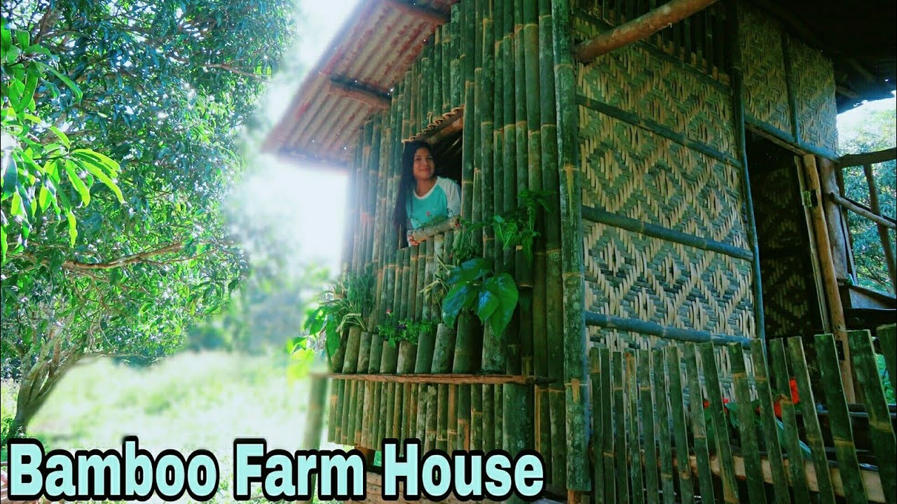 OUR NEW BAMBOO HUT ON A FARM | Farmhouse Renovation - YouTube