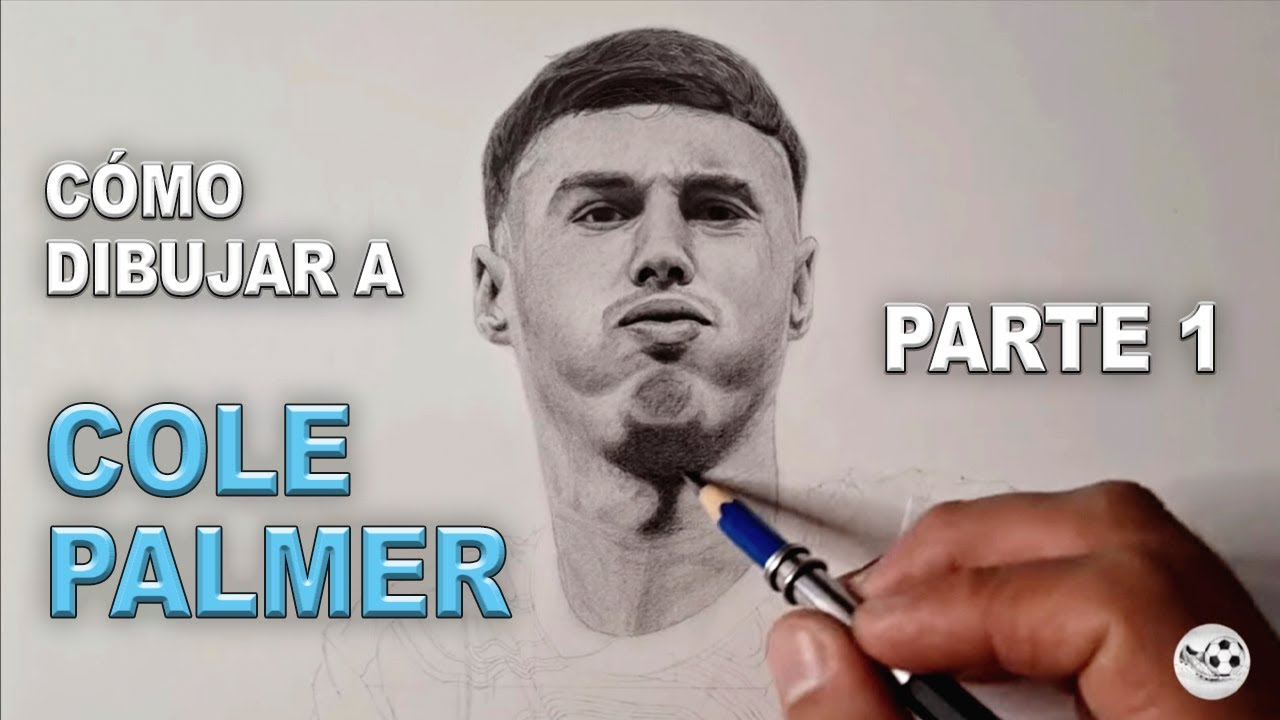 Cómo dibujar a COLE PALMER 🥶 paso a paso / PARTE 1 - YouTube