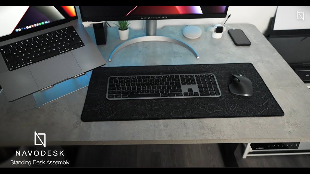 How to Assemble the Navodesk Smart Standing Desk - YouTube