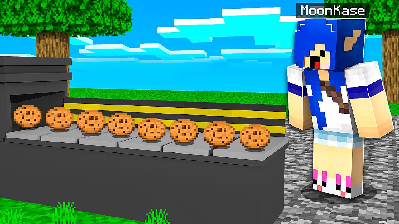 fiz uma Fábrica de Biscoitos no Minecraft!!! - YouTube