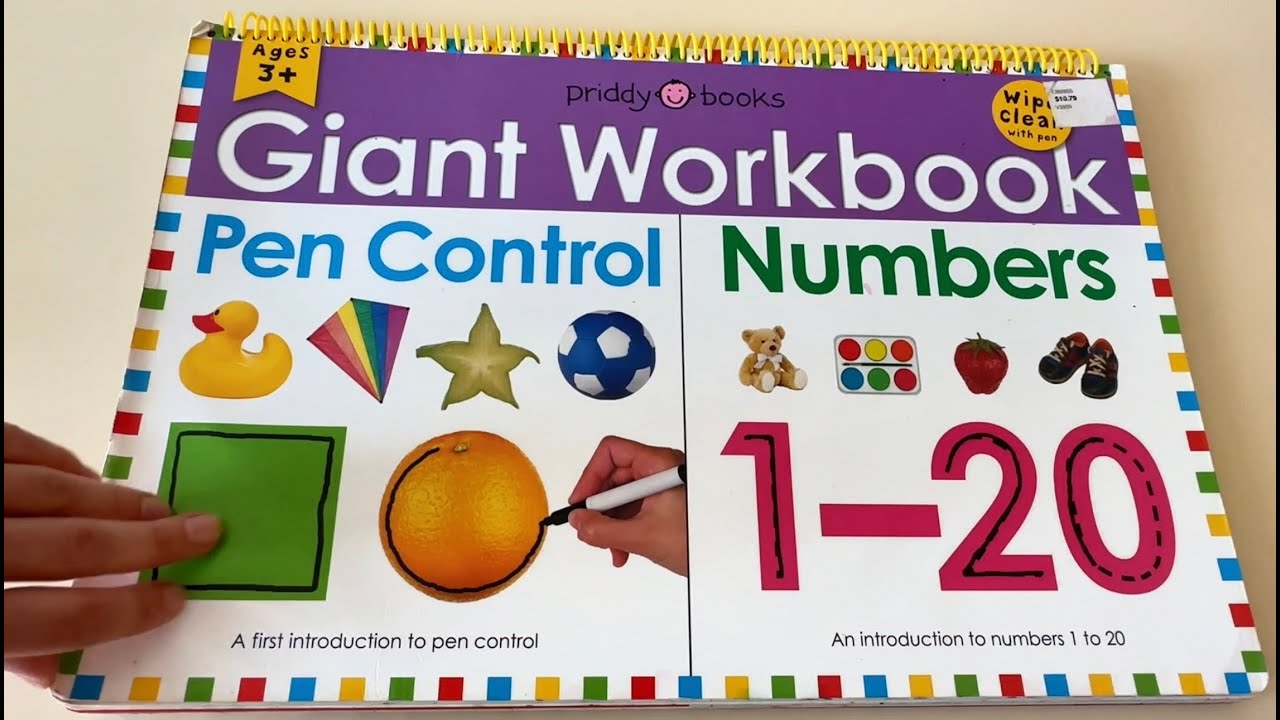 Giant Workbook Pen Control and Numbers ️ - YouTube