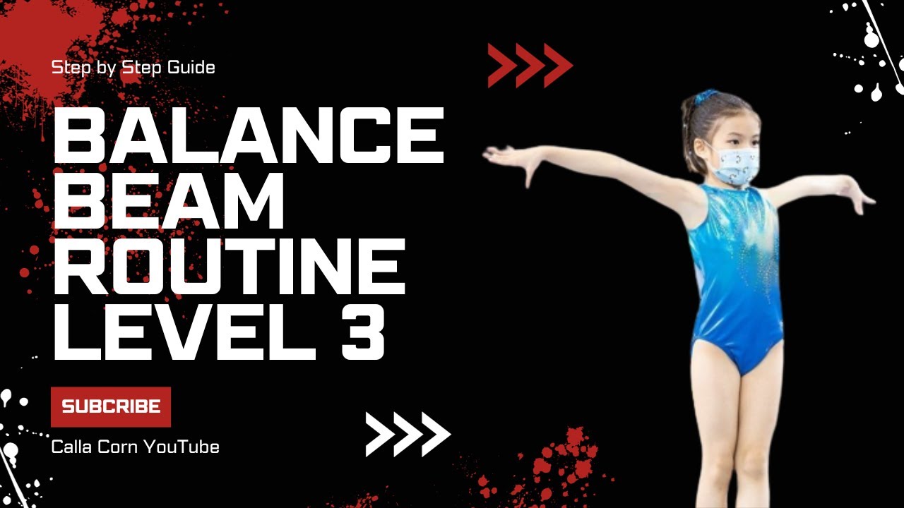 🤸‍♀️🇸🇬 Singapore Step by Step Gymnastics Level 3 Balance Beam Routine ...
