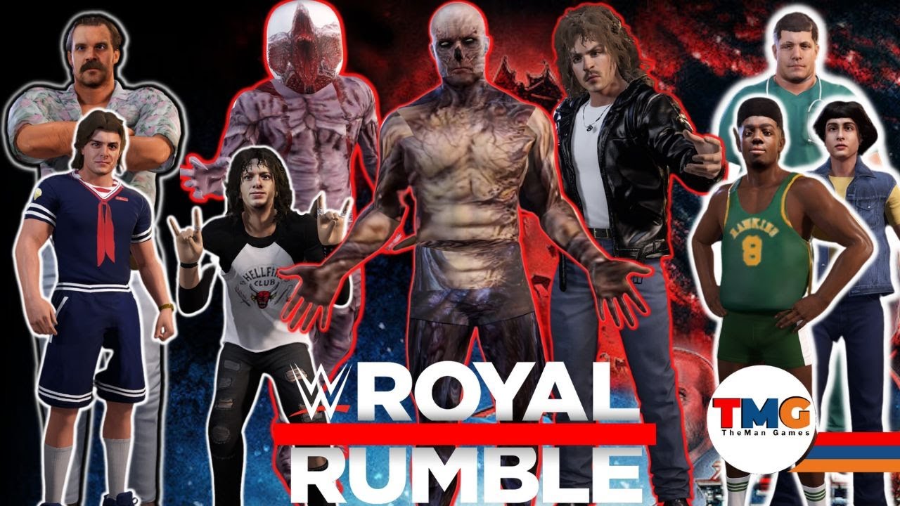 Stranger Things Royal Rumble! WWE 2K22 Gameplay - YouTube