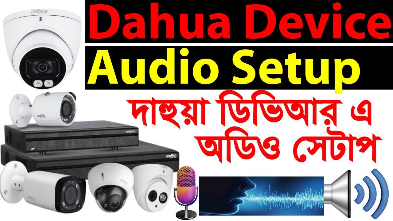 How To Enable Audio on Cameras With Built in Microphones From Dahua ...