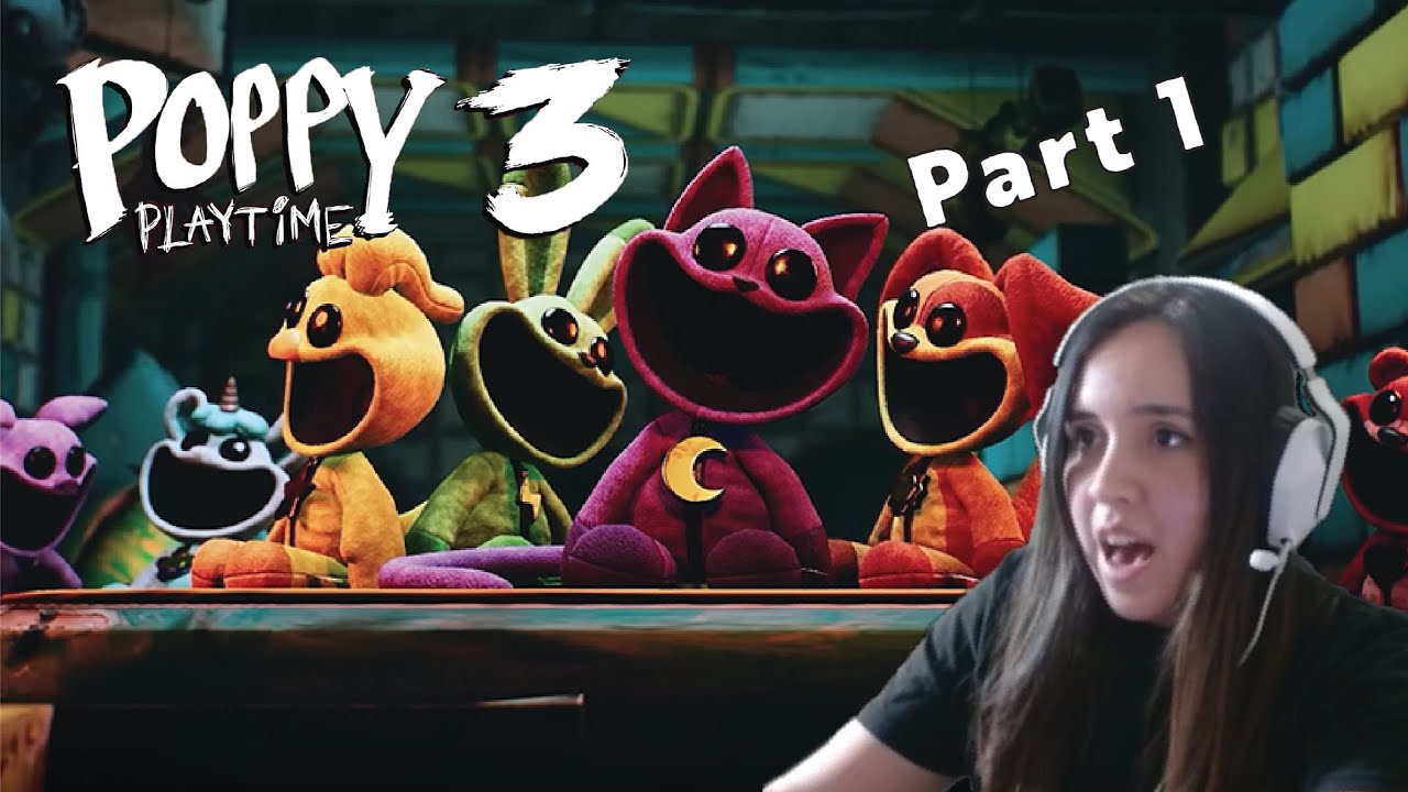 First HORROR Game!! | Poppy Playtime Chapter 3 Part 1 - YouTube
