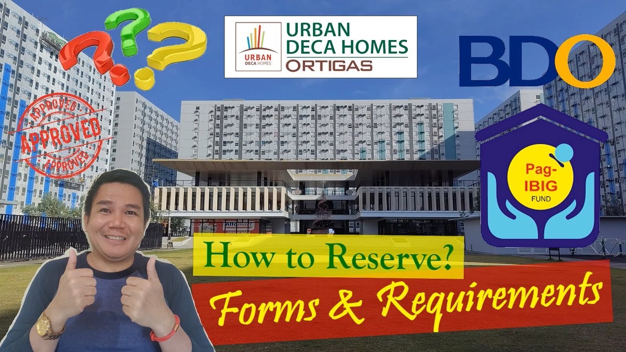 🙋 HOW TO RESERVE? Forms and Requirements - Urban Deca Homes Ortigas 🙋 ...