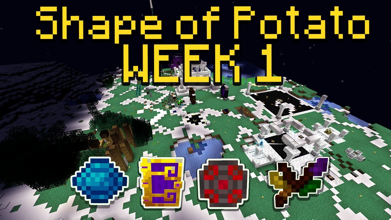 Shape of Potato SMP End Adventures and Showcase - YouTube
