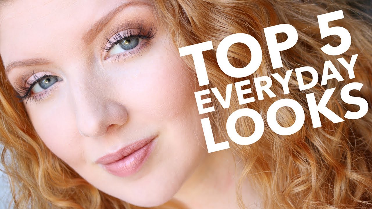 Top 5 Everyday, EASY Neutral Makeup Looks | Beginner Friendly - YouTube