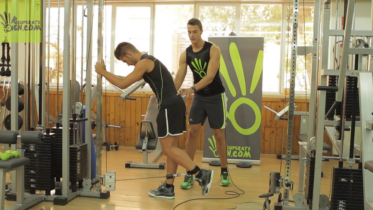 128- GYM extensión de cadera en polea baja - YouTube