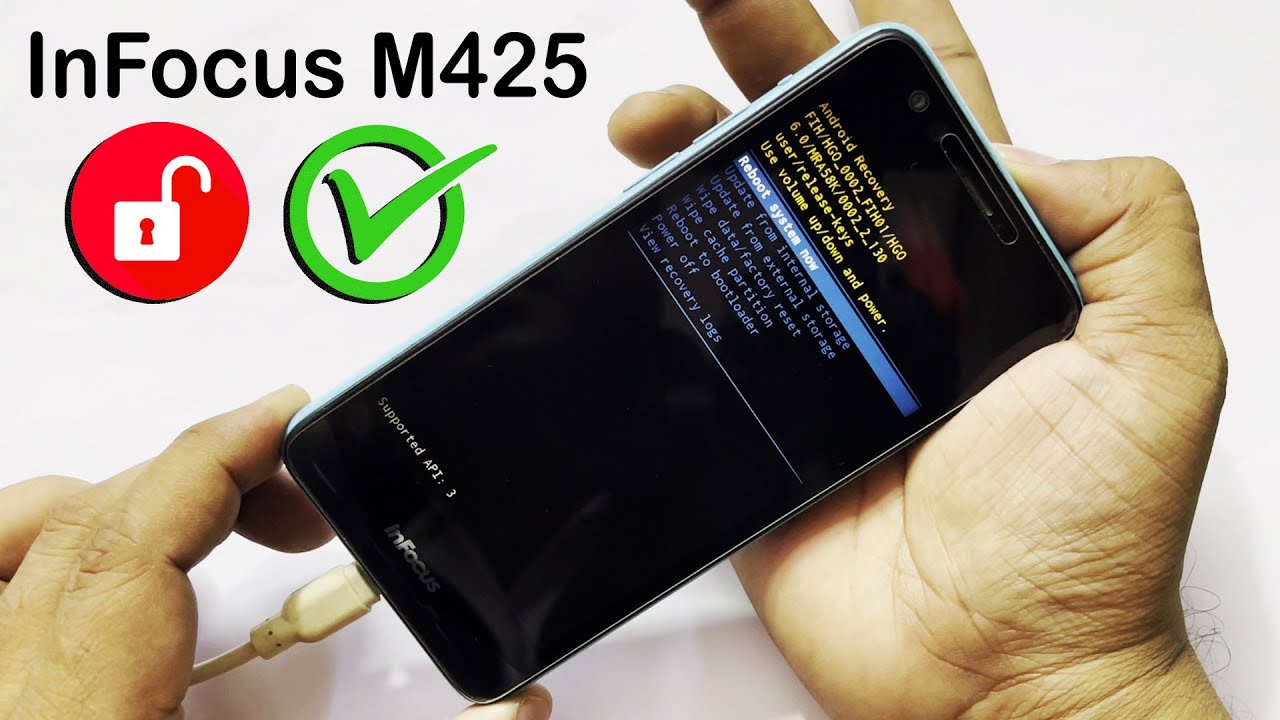 InFocus M425 Hard Reset, Forgot Password, Pattern Unlock | InFocus Bingo 20 - YouTube