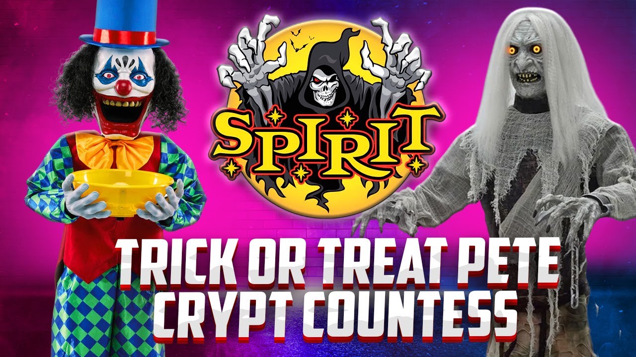 Crypt Countess and Trick or Treat Pete Spirit Halloween 2025 - YouTube