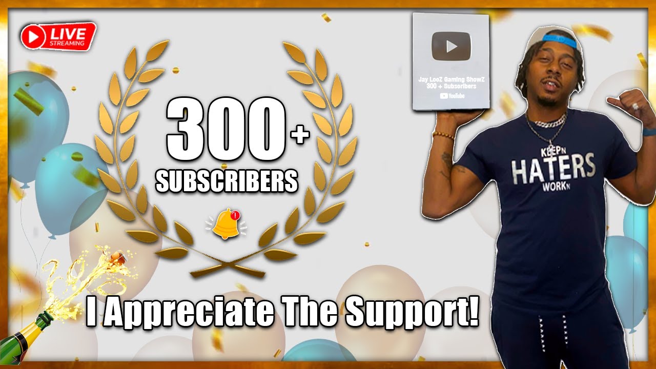 (Live #100) Thank You For 300+ SUBSCRIBERS On You Tube, I Love Yall ...