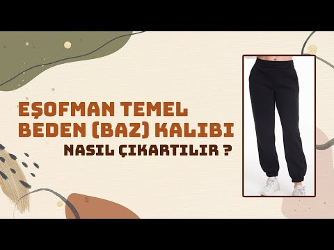Oversize Eşofman Temel Beden (Baz) Kalıbı Çıkarma || Modelistlik Dersleri #sewing