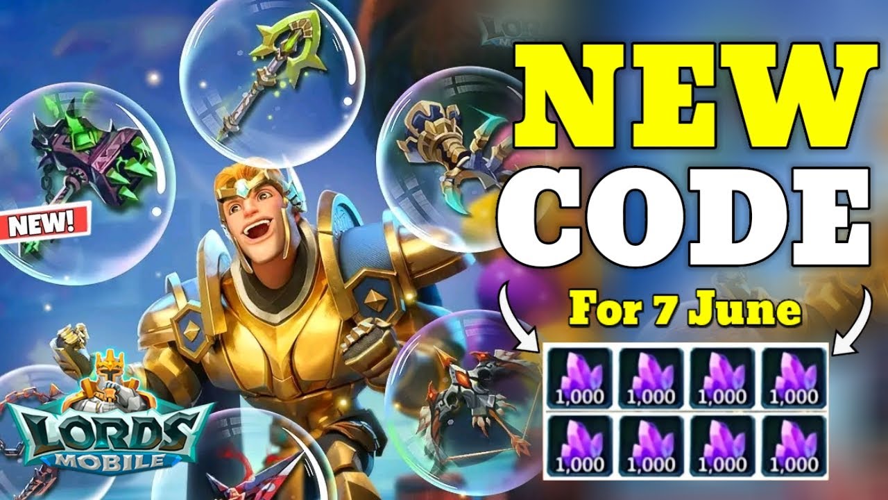 *NEW* LORDS MOBILE REDEEM CODE 7 JUNE 2024 || LORDS MOBILE CODES 2024 ...