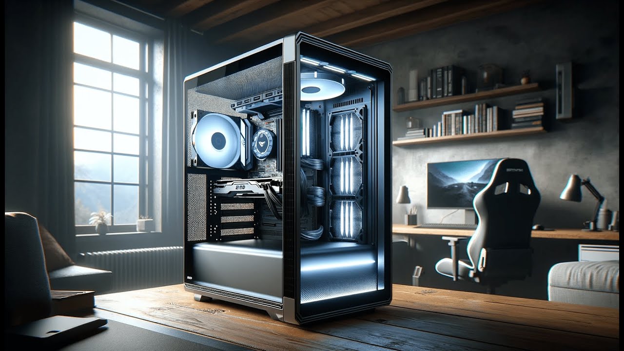 🖥️ SZD S590 Mid ATX Gaming PC Case | 270° Full View Seamless Tempered ...