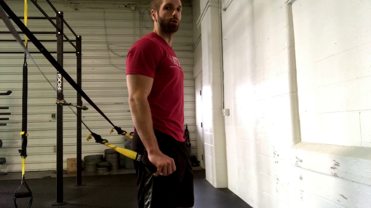 Shoulder Extension with TRX for shoulder pain - YouTube