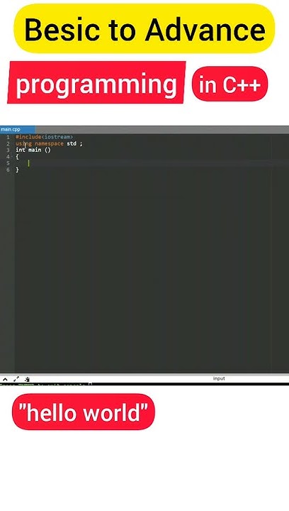 C++ hello world program | C++ hello World #c++ #shorts - YouTube