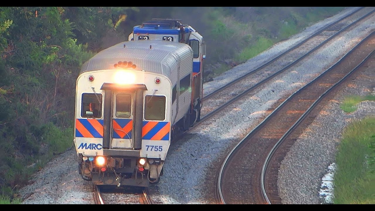 MARC EMD GP39 #73 in Muirkirk, Maryland - YouTube
