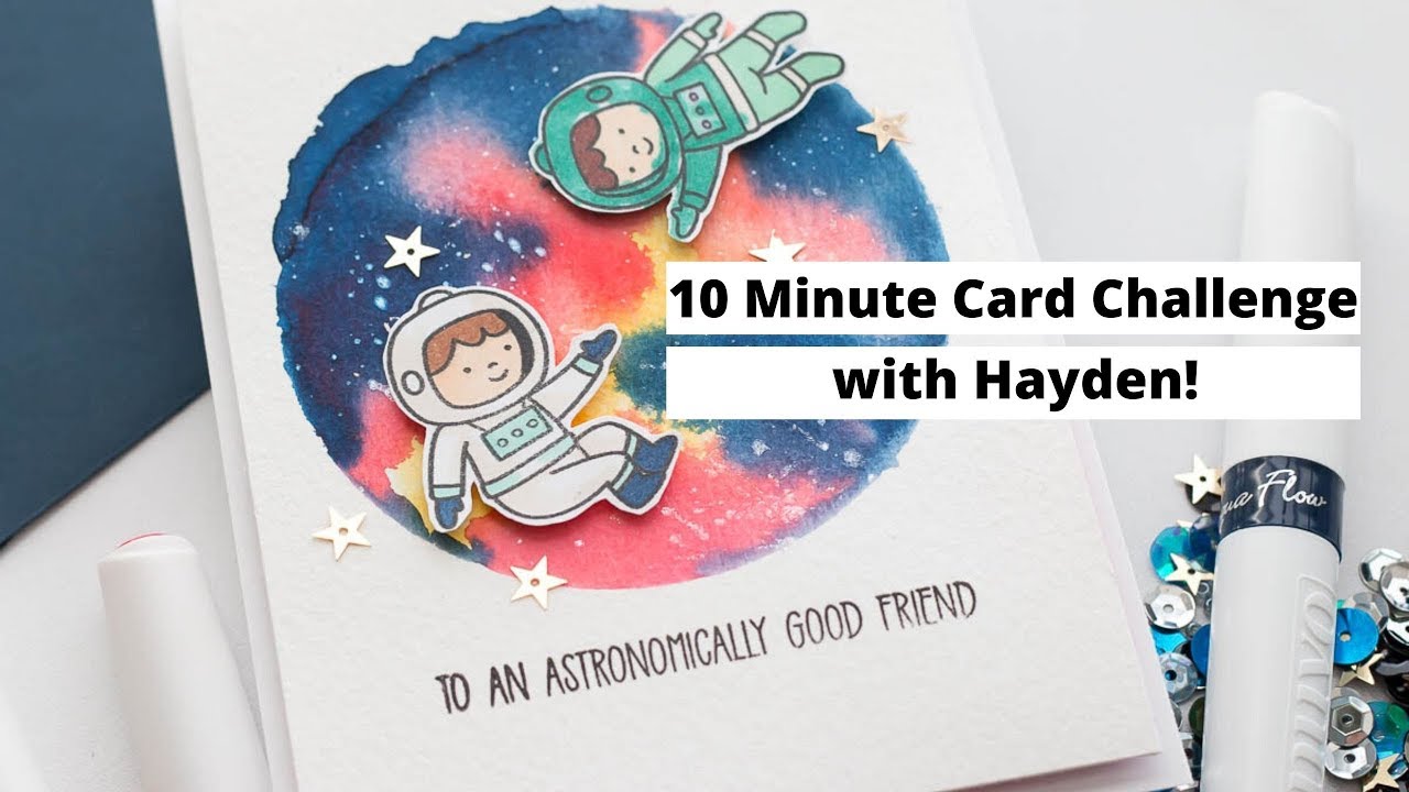 Hayden's 10 Minute Card Challenge! - YouTube