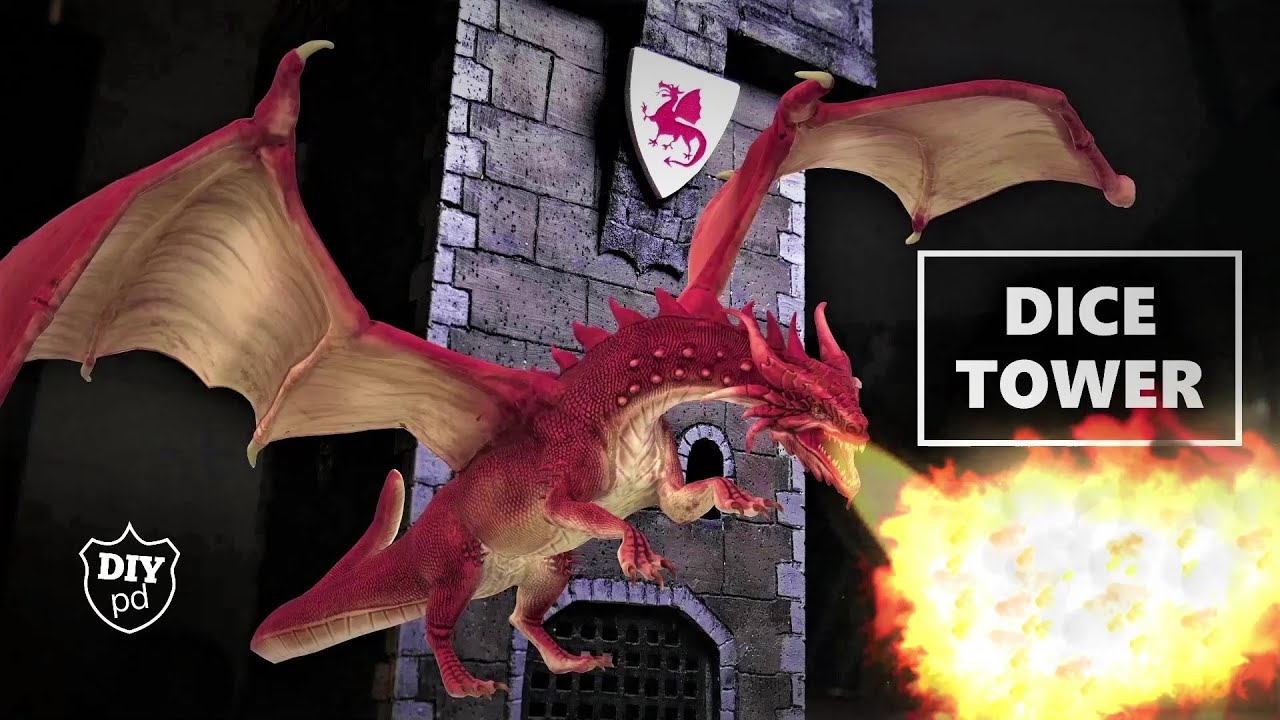 Dice Tower DIY - How to Make a Wooden Castle Dice Tower - YouTube