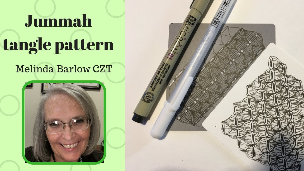 Tangle Art Lesson Jummah Tangle Pattern - YouTube