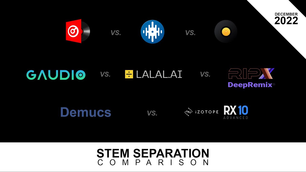 Stem Separation Comparison (Dec 2022) - YouTube
