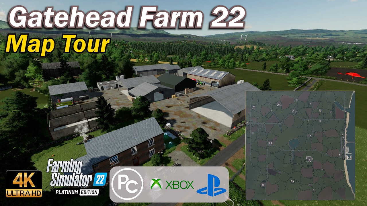 Gatehead Farm 22 | Map Tour | Farming Simulator 22 - YouTube