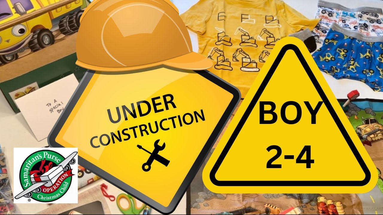 OCC Construction Zone Theme shoebox for Boy 2-4 years #ipackedashoebox ...