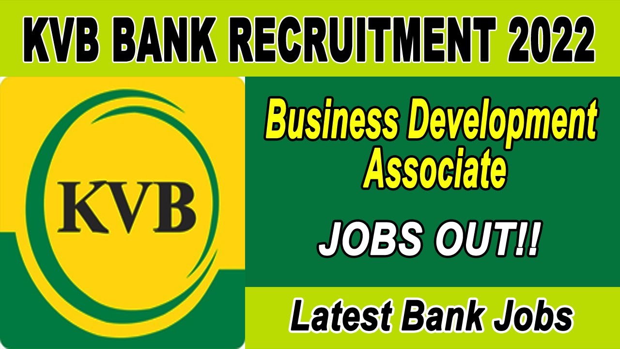 No Exam !! KVB Bank Recruitment 2022 : Interview Only | Download ...