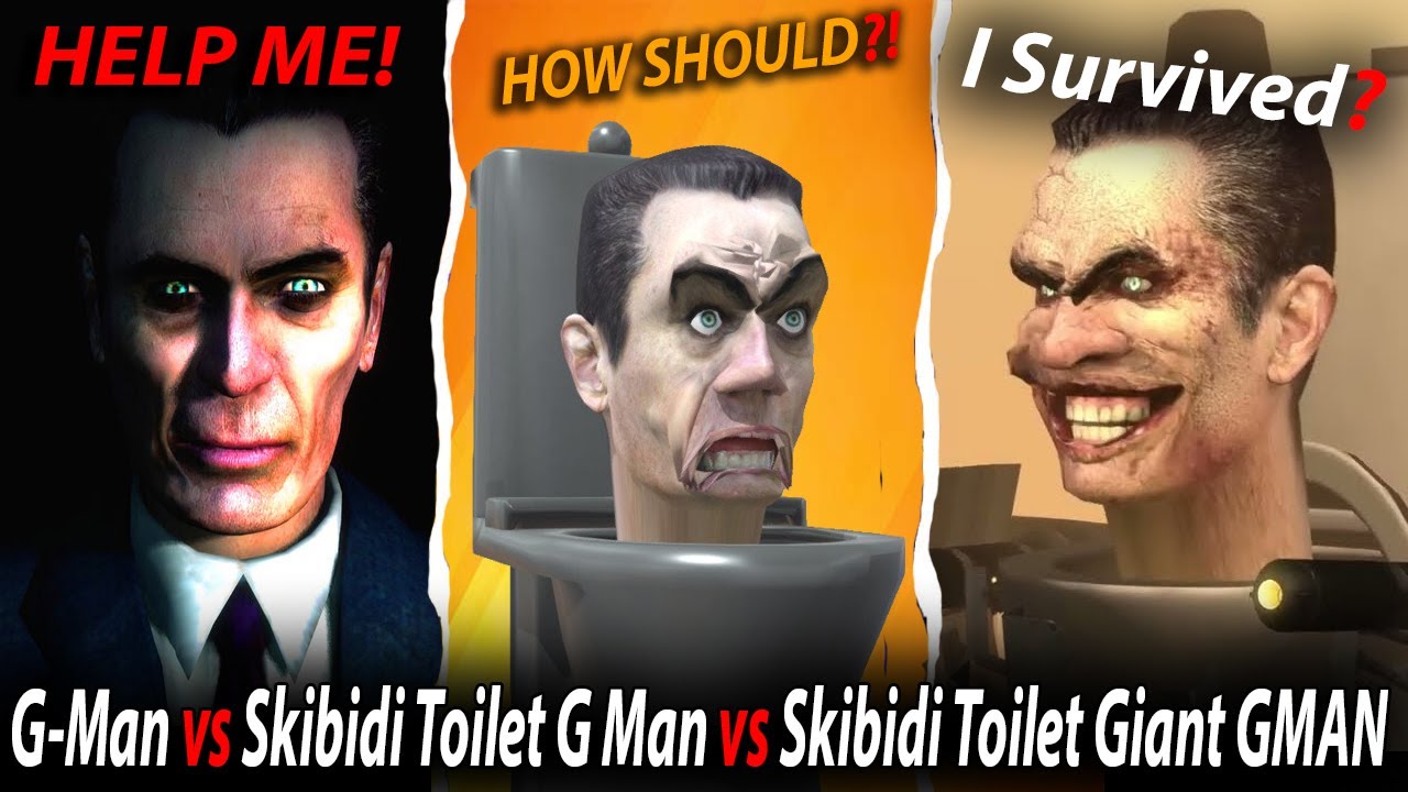 Upgraded G Man Human vs Skibidi Toilet G MAN vs Skibidi Toilet Giant ...