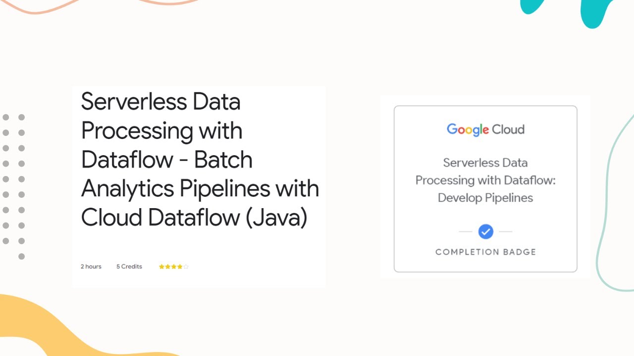 Serverless Data Processing With Dataflow Batch Analytics Pipelines