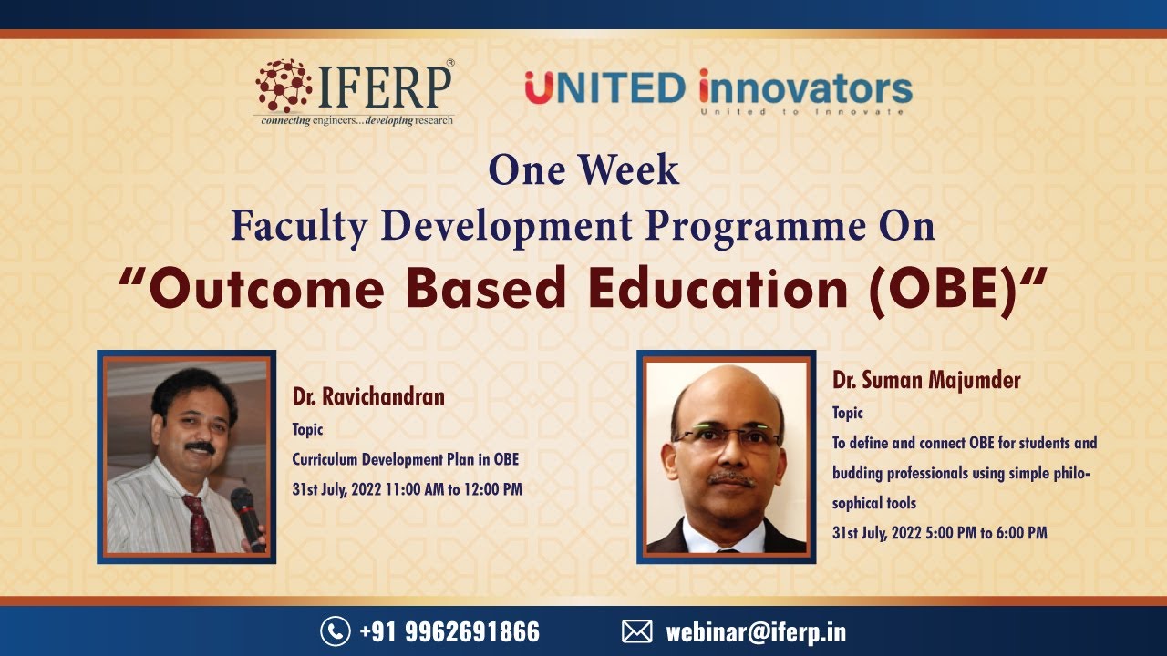 Faculty Development Programme on “Outcome Based Education (OBE)” - YouTube