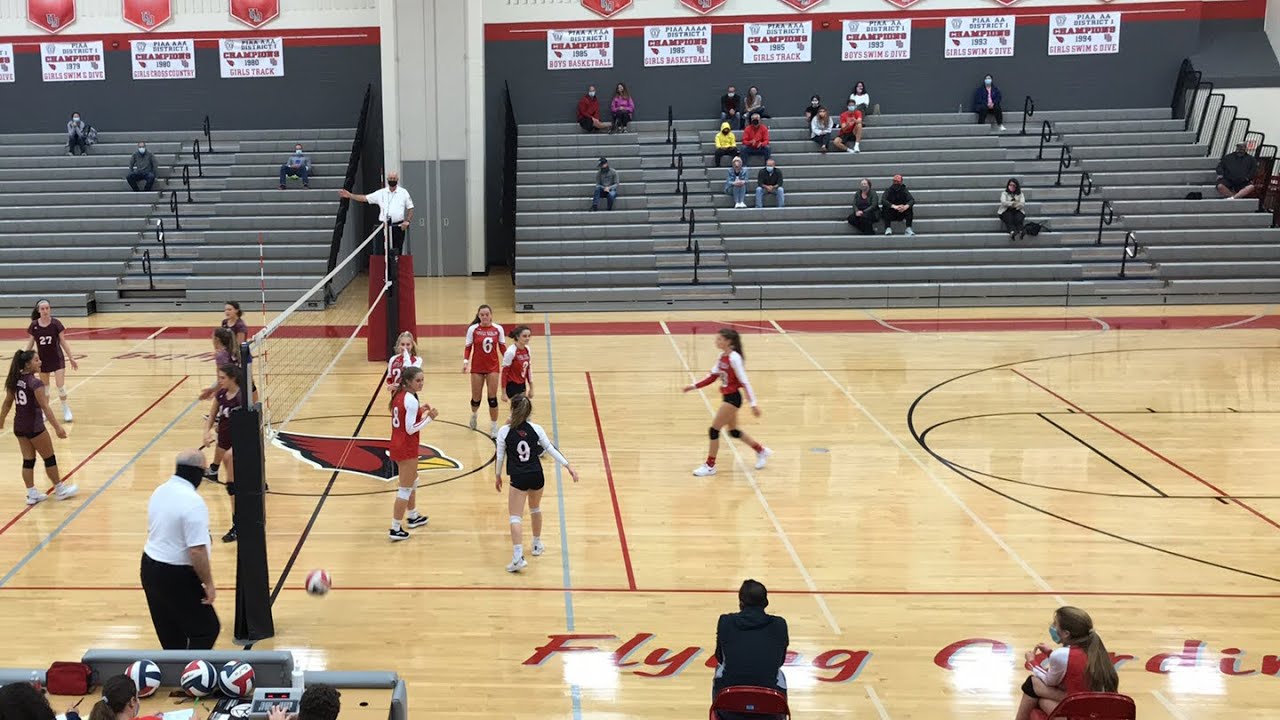 UD Volleyball (Girls) vs. Abington 10.12 - YouTube