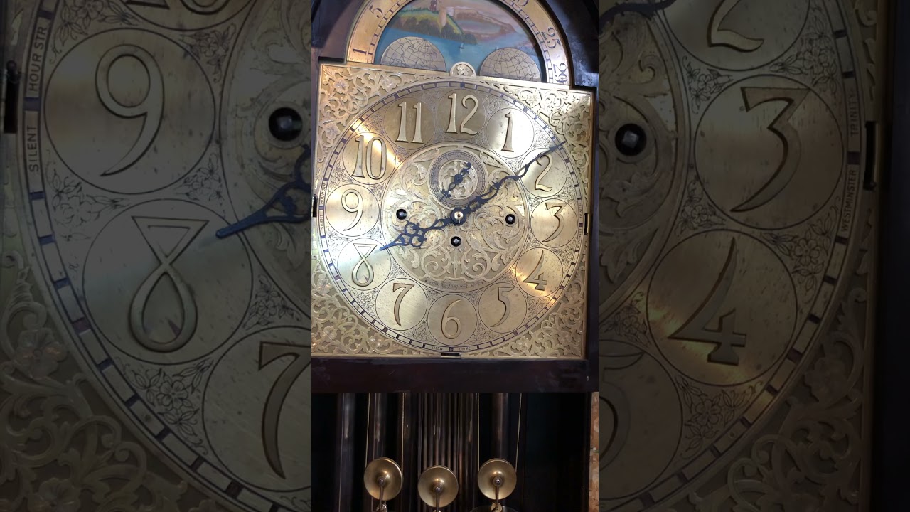 Charles Jacques 6 tube grandfather clock Westminster and Trinity chimes ...