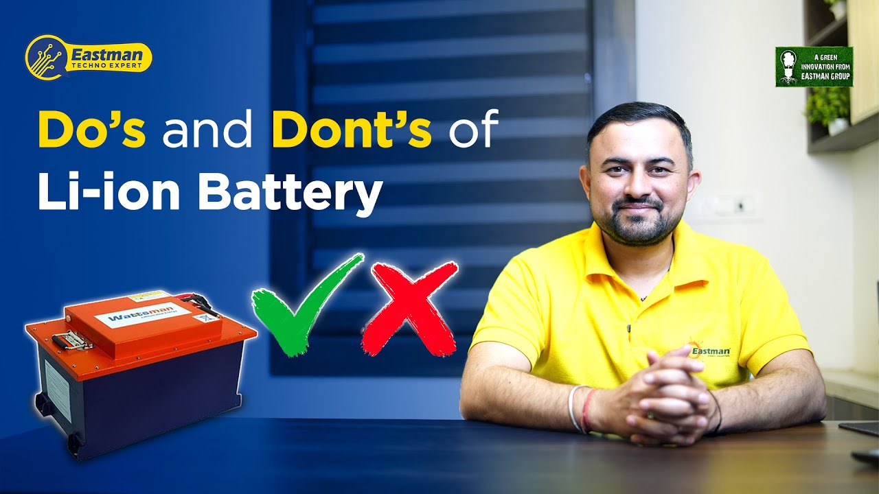 Do's & Don’t's | Lithium Ion E-Rickshaw Battery | Wattsman Self Help ...