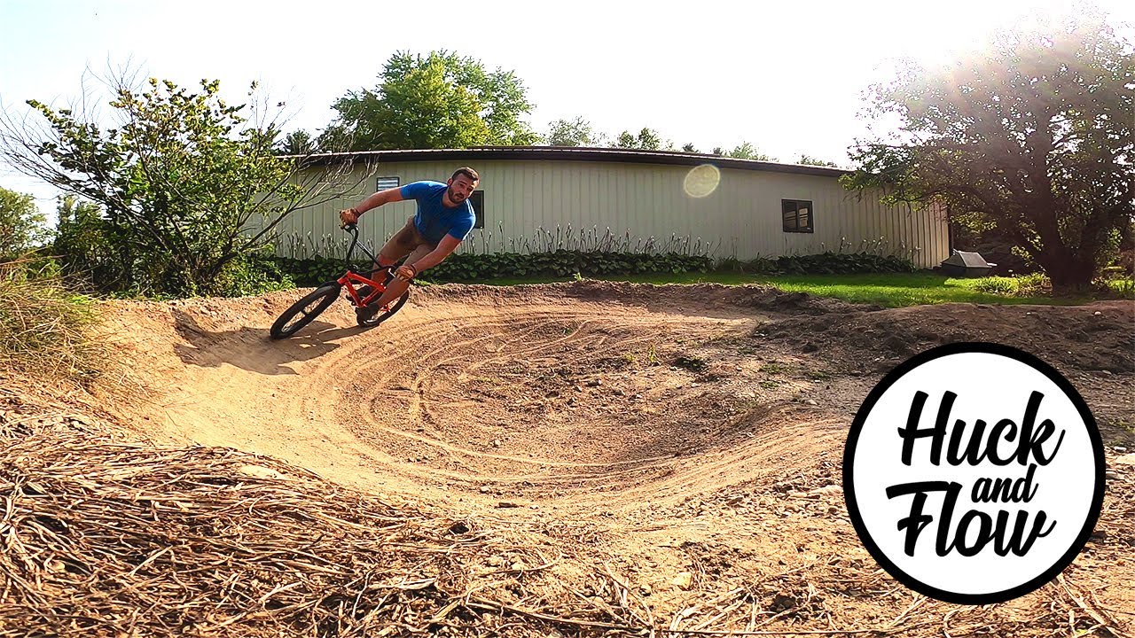 Building and Riding a Tabletop and a Huge Dirt Berm - YouTube