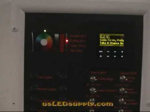 RGB DMX Touch Screen 4 Zone Dimmable LED Controller - YouTube
