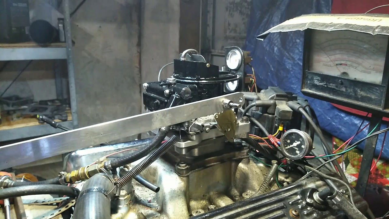 Two barrel 6317 Holley marine - YouTube