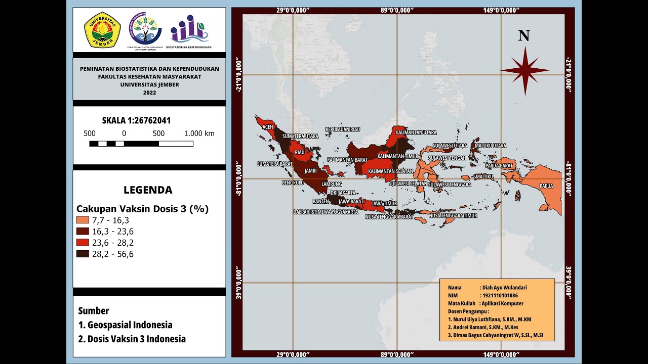 Tutorial Membuat Layout Peta Tematik - YouTube