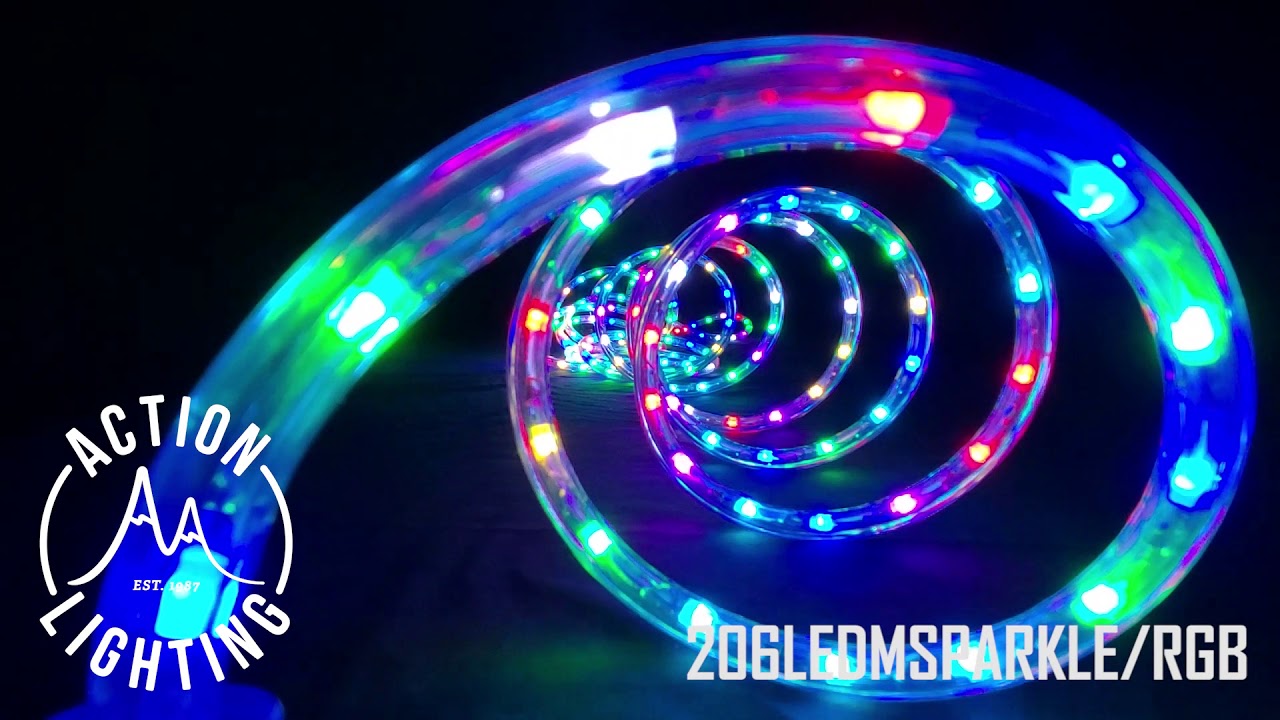 Sparkle RGB Rope Light 30 ft. LED - YouTube