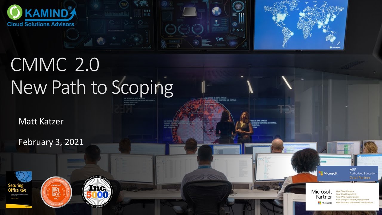 New Path to CMMC Scoping Webinar 2022-02-03 KAMIND IT - YouTube