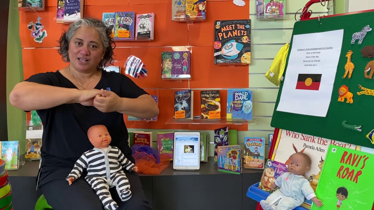 Babies Books and Rhymes with Nanga at Banyo Library - YouTube