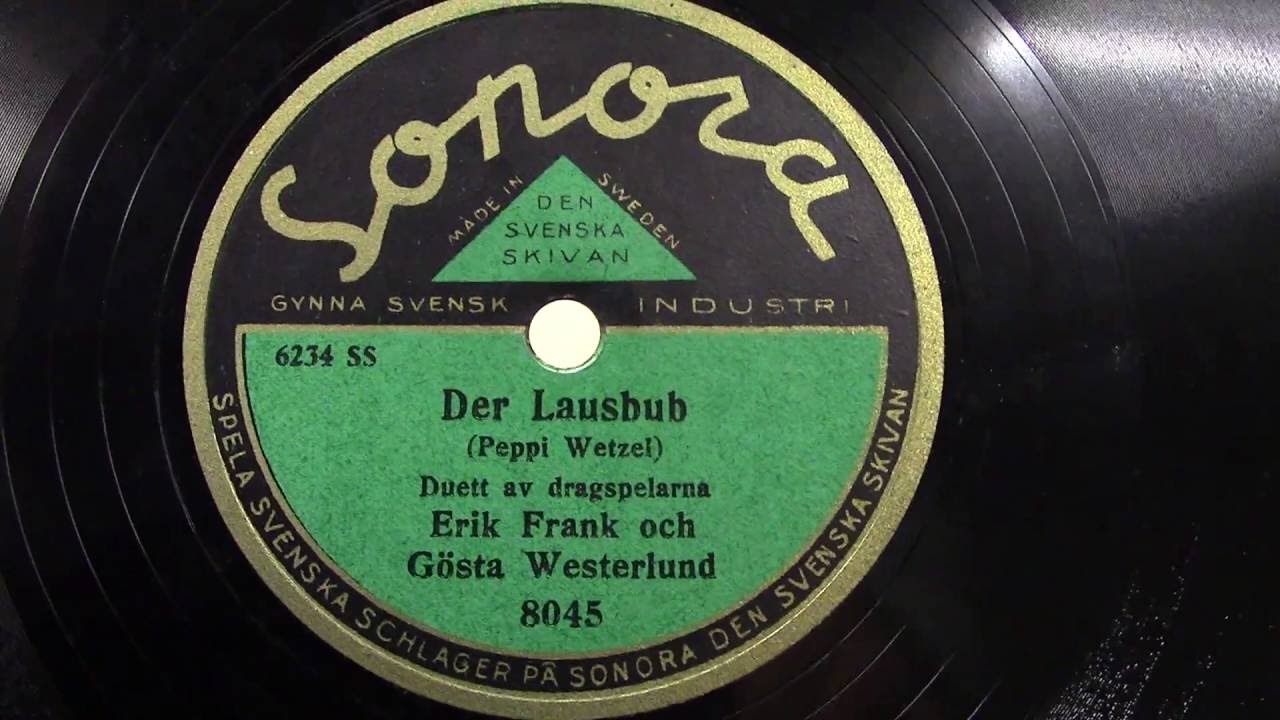 Erik Frank & Gosta Westerlund: Der lausbub. - YouTube