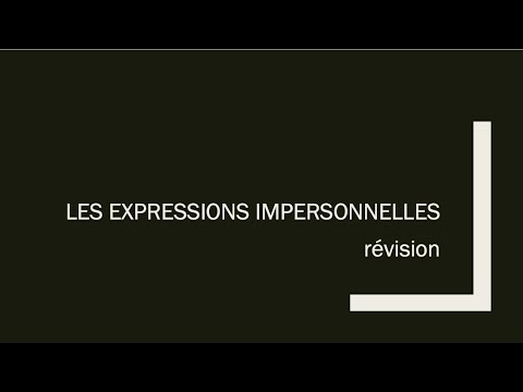 French subjunctive with impersonal expressions like "one must" - YouTube