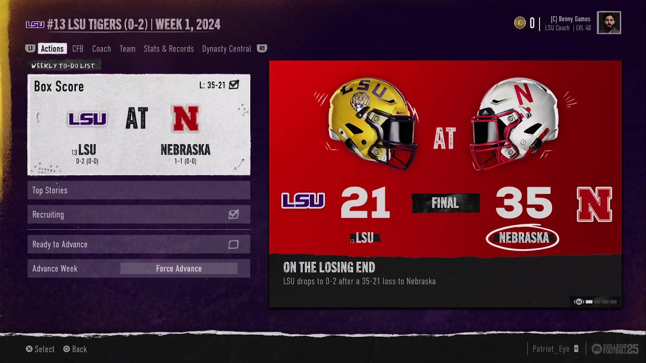 Nebraska v LSU - YouTube